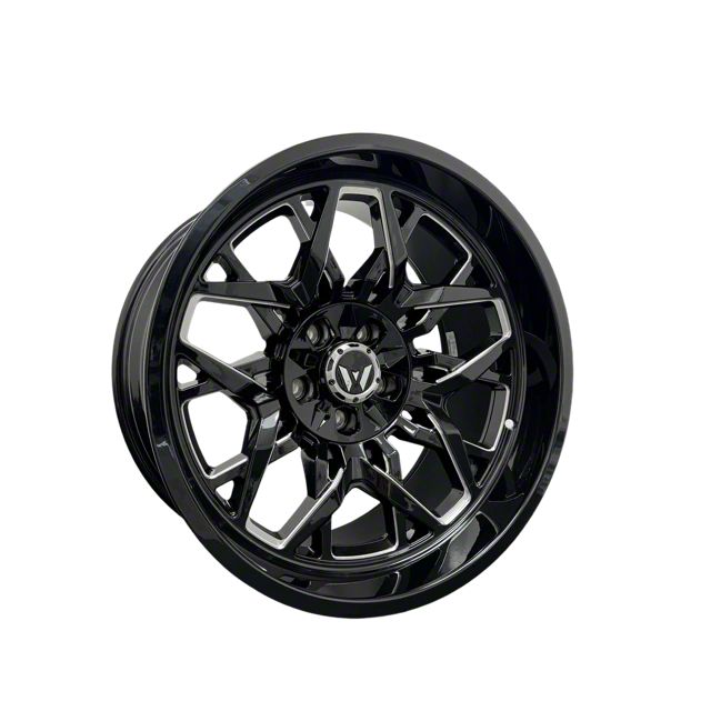 Western Wheels Jeep Wrangler EDGE Gloss Black with Milling Spokes Wheel ...