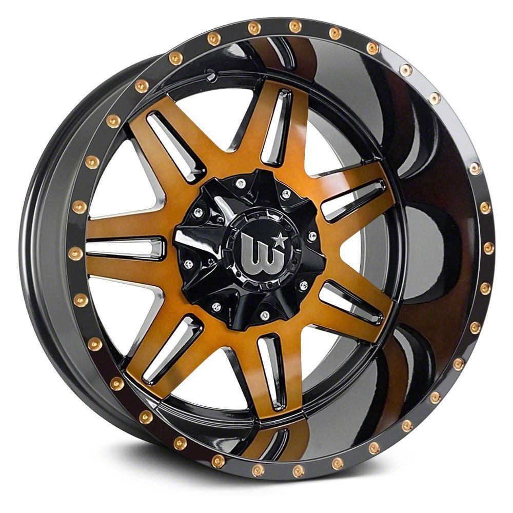 Western Wheels Jeep Wrangler TRAIL2 Gloss Black with Bronze Face and ...