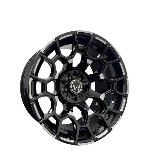 Western Wheels Tundra SPUR Gloss Black with Milling Spokes 5-Lug Wheel ...