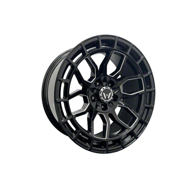 Western Wheels Tundra TR70 Gloss Black with Milling Spokes 6-Lug Wheel ...