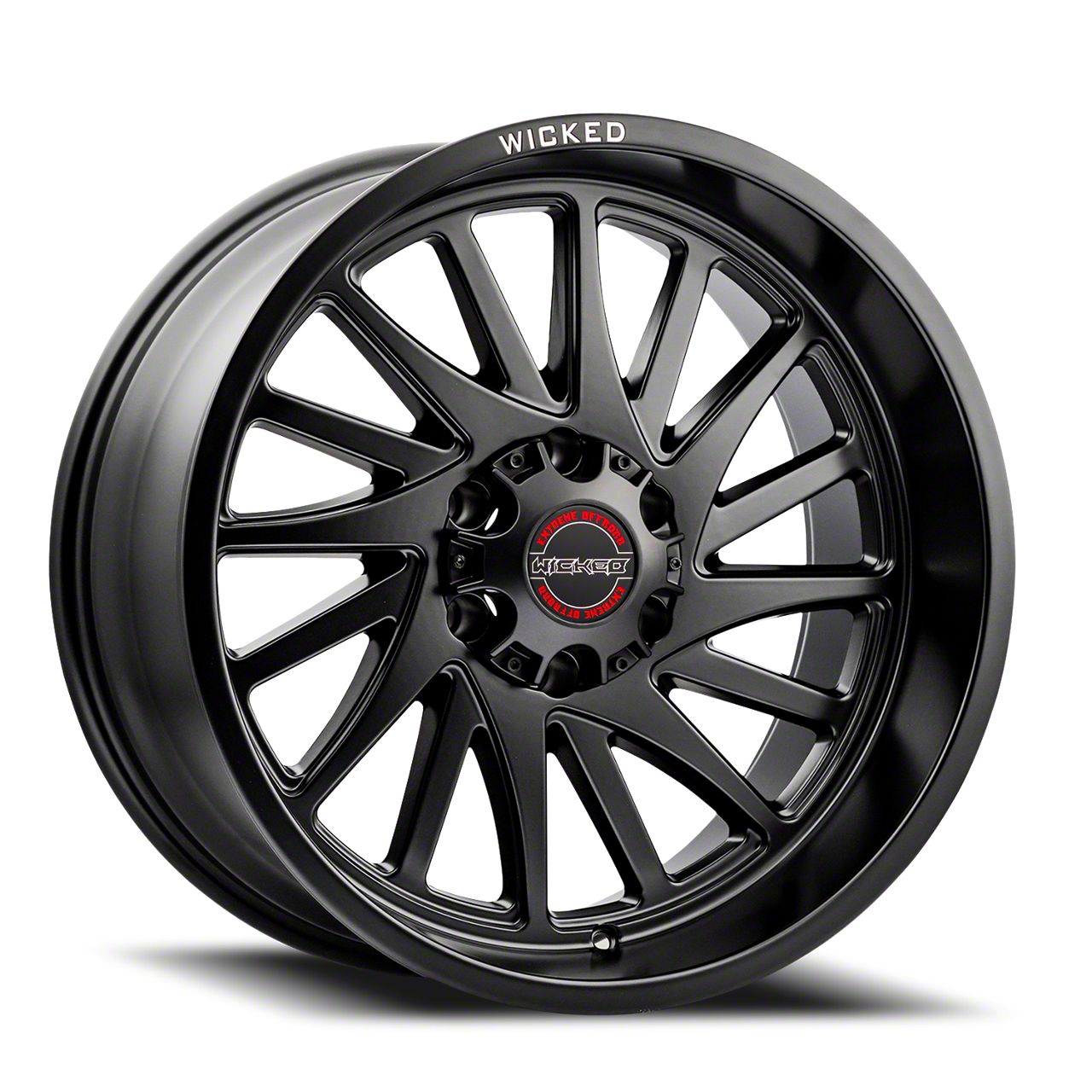Wicked Offroad Toyota 4-Runner W936 Satin Black Milled 6-Lug Wheel ...