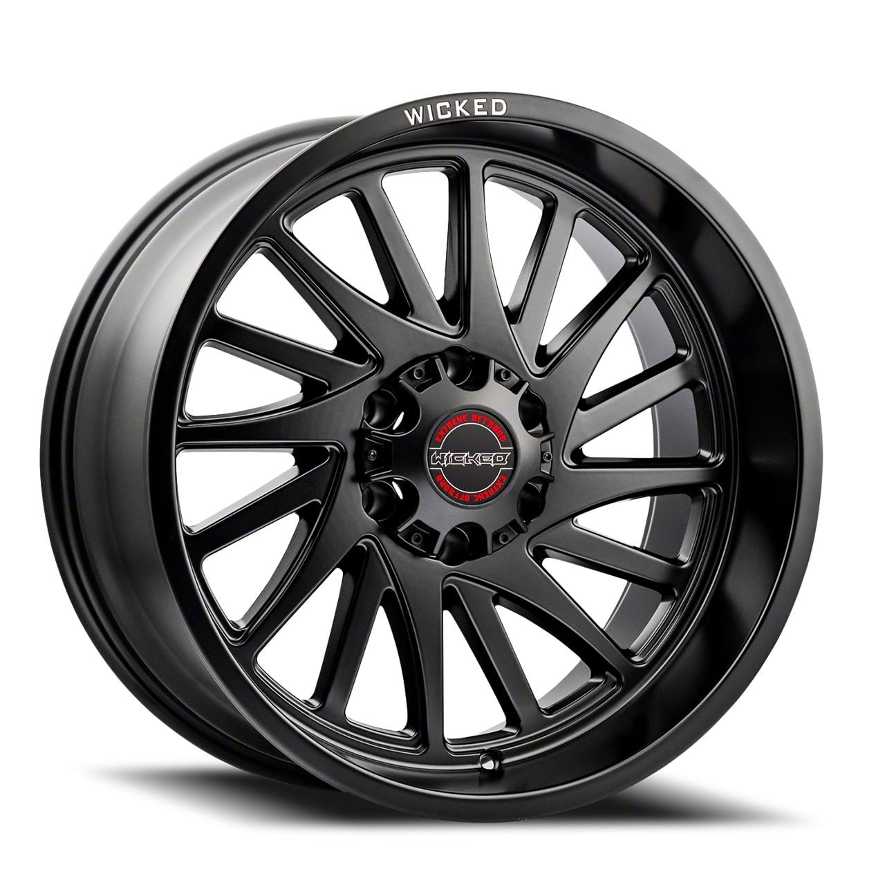 Wicked Offroad Tacoma W936 Satin Black Milled 6-Lug Wheel; 20x10; -19mm ...