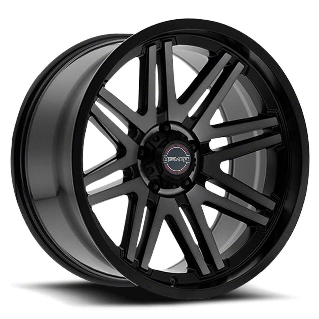 Wicked Offroad Bronco W901 Gloss Black with Dark Tint 6-Lug Wheel ...