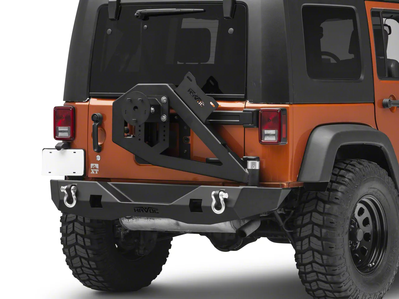 Havoc Offroad Jeep Wrangler GEN 2 Aftershock Rear Bumper with Tire ...