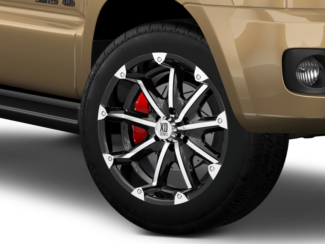 XD Toyota 4-Runner Badlands Gloss Black Machined 6-Lug Wheel; 20x9 ...
