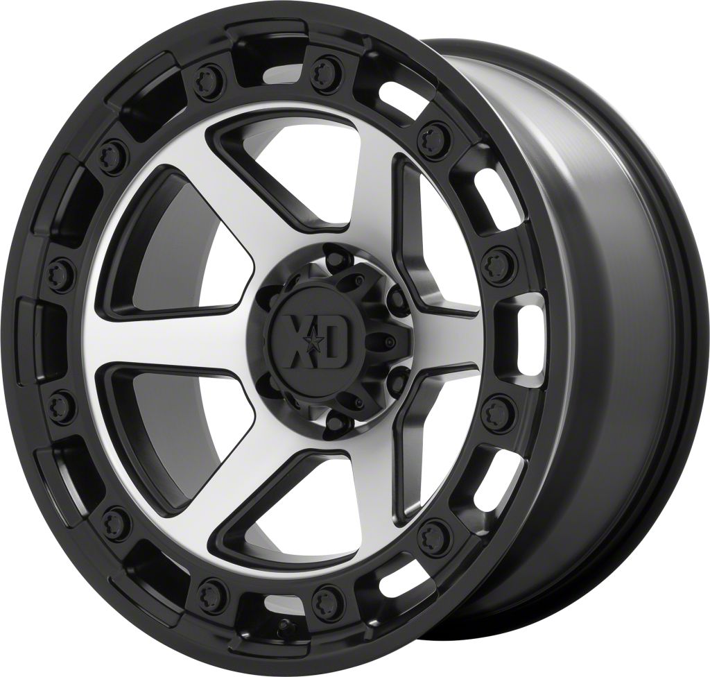 XD Toyota 4-Runner Raid Satin Black Machined 6-Lug Wheel; 17x9; 0mm ...