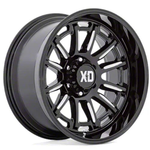 XD Toyota 4-Runner Phoenix Gloss Black Milled 6-Lug Wheel; 20x10; -18mm ...