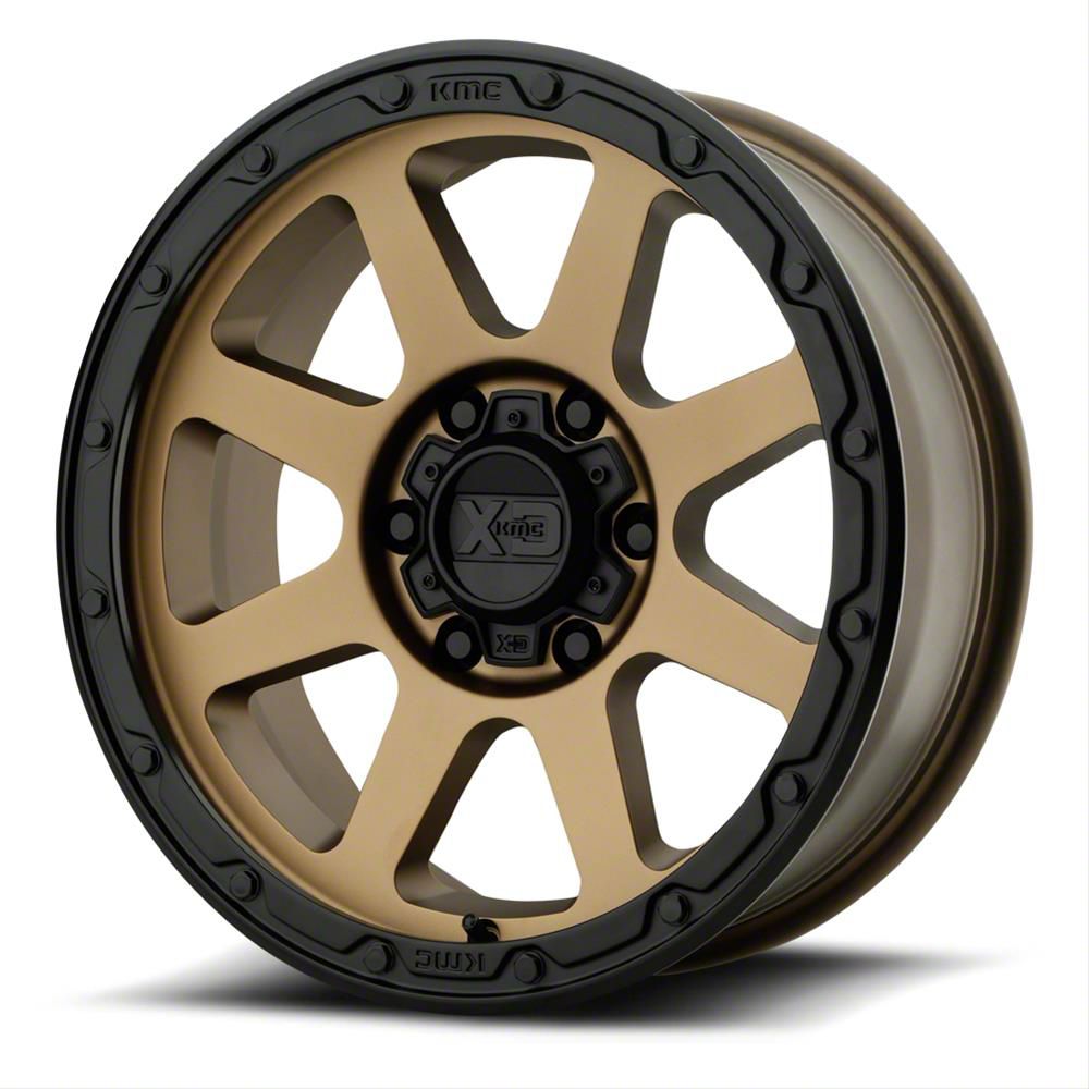 XD Toyota 4-Runner Addict 2 Matte Bronze with Matte Black Lip 6-Lug ...