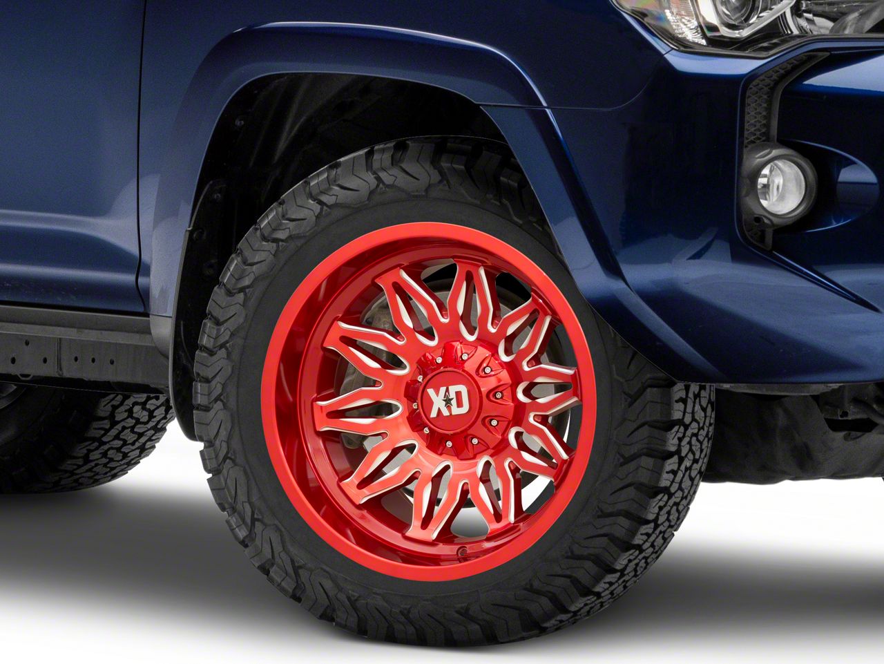 XD Toyota 4-Runner Gunner Candy Red Milled 6-Lug Wheel; 20x10; -18mm ...