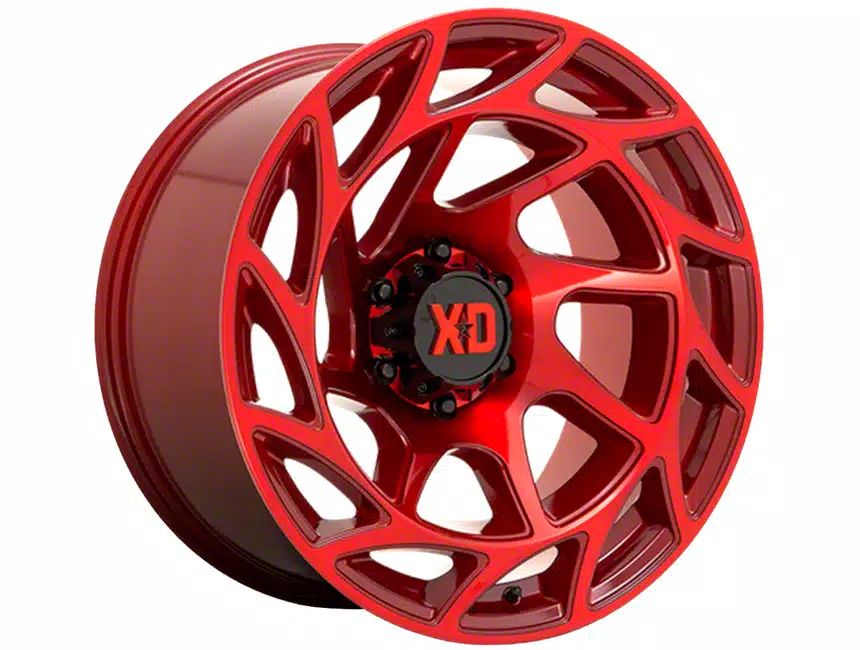 XD Toyota 4-Runner Onslaught Candy Red 6-Lug Wheel; 17x9; -12mm Offset ...