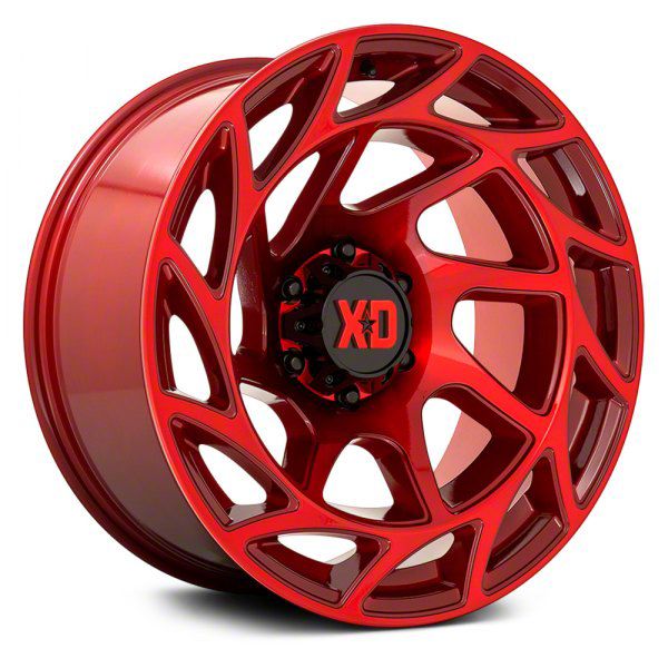 XD Toyota 4-Runner Onslaught Candy Red 6-Lug Wheel; 22x12; -44mm Offset ...