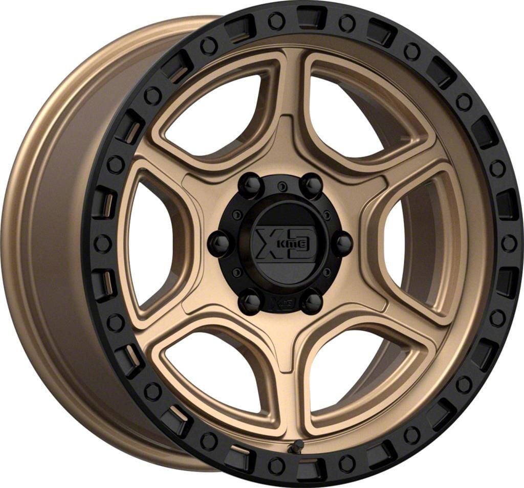 XD Toyota 4-Runner Portal Satin Bronze with Satin Black Lip 6-Lug Wheel ...