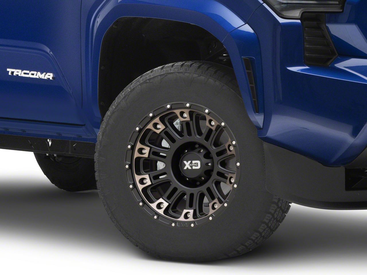 XD Tacoma Hoss II Satin Black Machined with Dark Tint 6-Lug Wheel; 17x9 ...