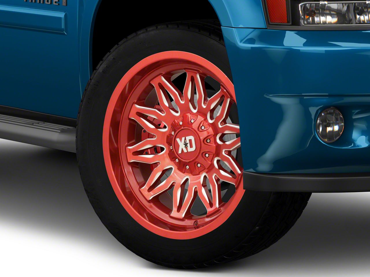 XD Toyota 4-Runner Gunner Candy Red Milled 6-Lug Wheel; 22x10; -18mm ...