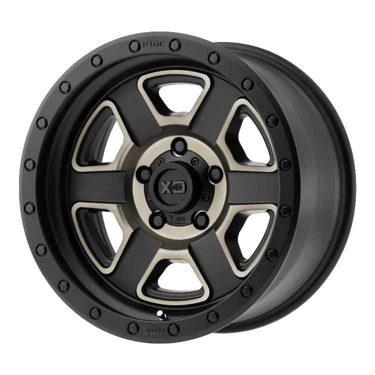 XD Toyota 4-Runner Fusion Off-Road Satin Black Machined 6-Lug Wheel ...