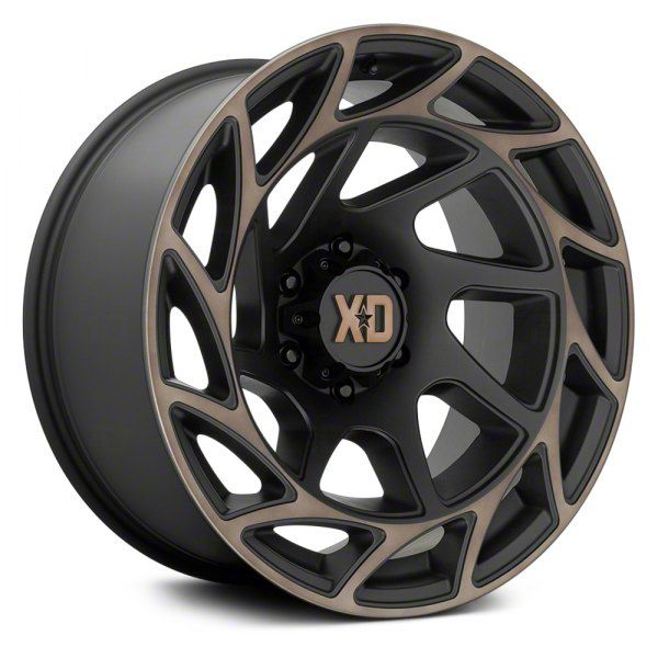 XD Toyota 4-Runner Onslaught Satin Black with Bronze Tint 6-Lug Wheel ...