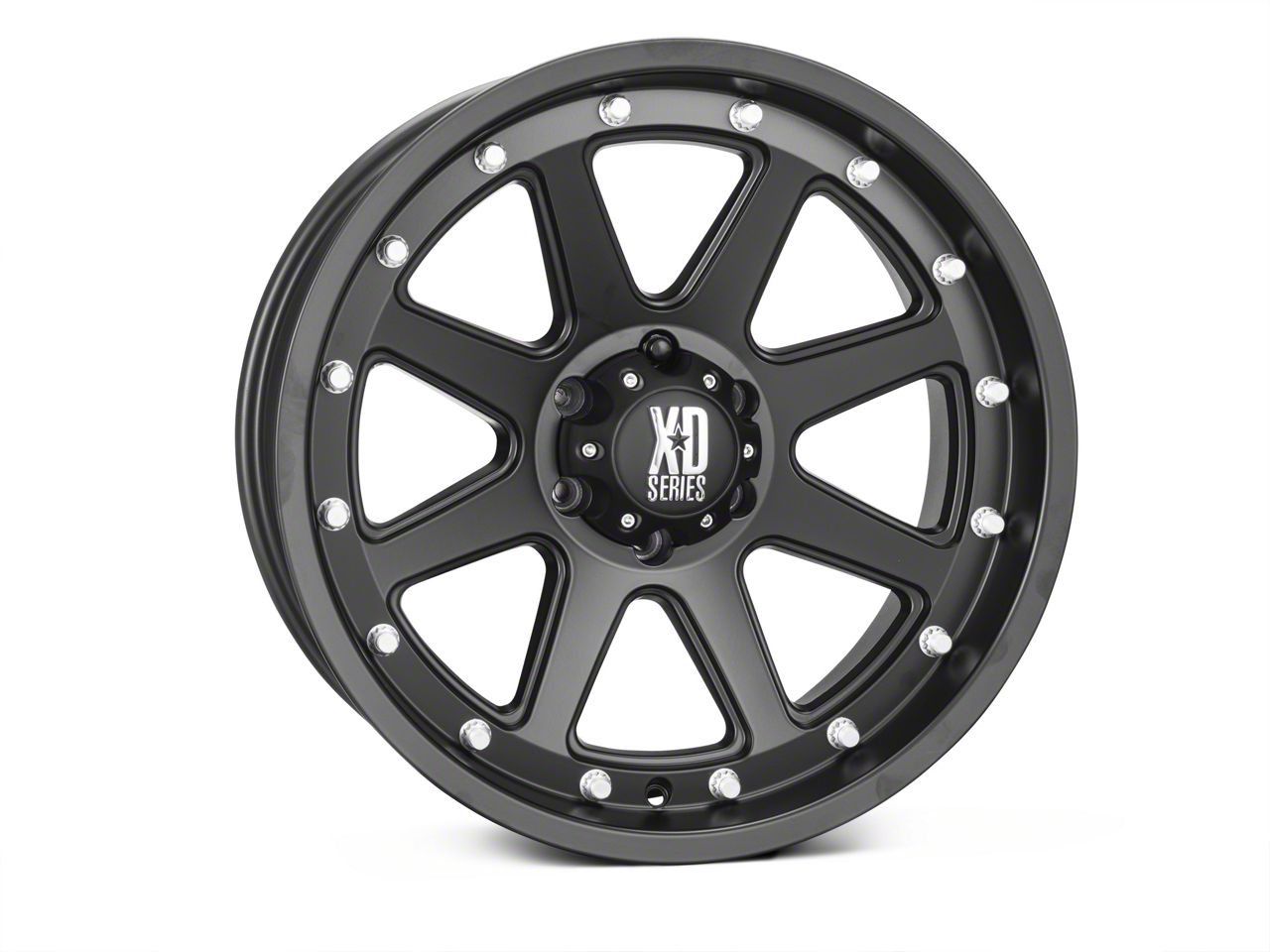 XD Bronco Addict Matte Black 6-Lug Wheel; 20x9; 18mm Offset ...