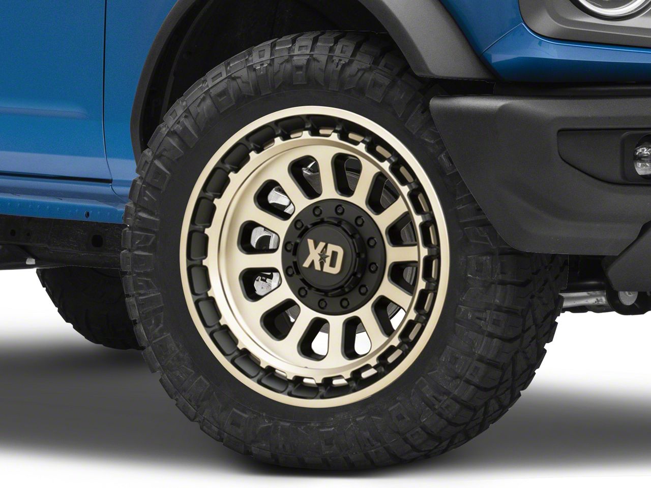 XD Bronco Omega Satin Black with Bronze Tint 6-Lug Wheel; 20x10; -18mm ...