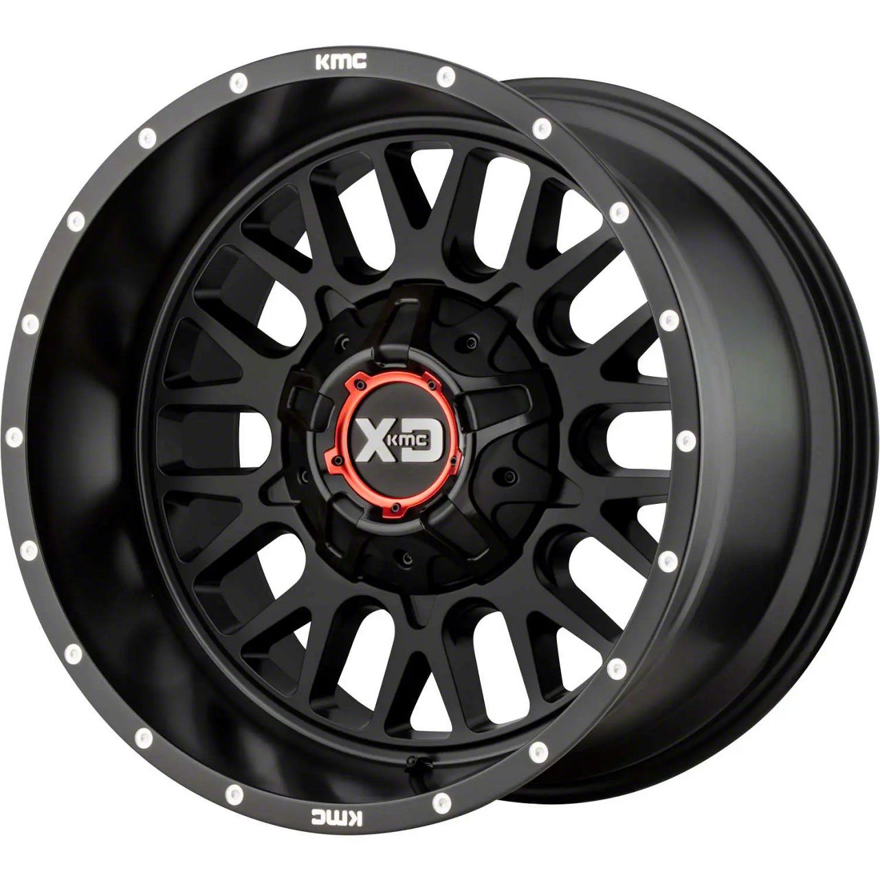 XD Bronco Snare Satin Black 6-Lug Wheel; 20x12; -44mm Offset ...