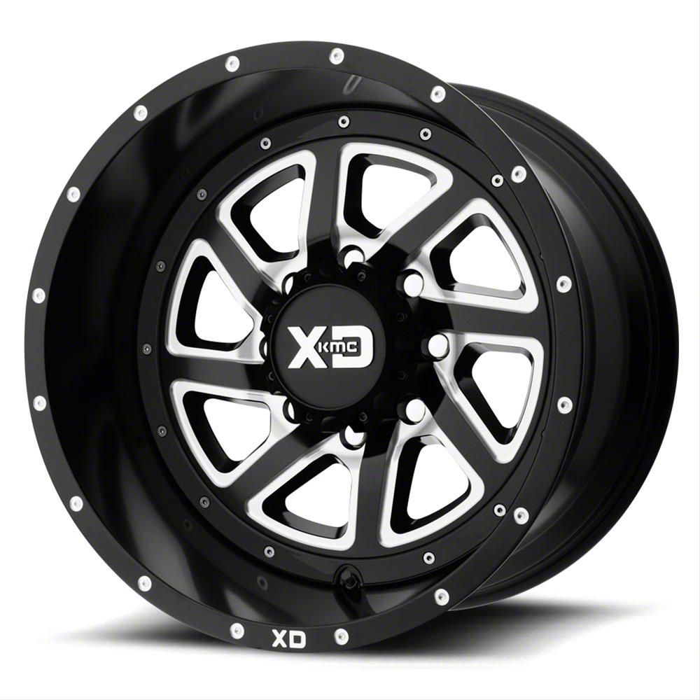 XD Bronco Recoil Satin Black Milled with Reversible Ring 6-Lug Wheel ...