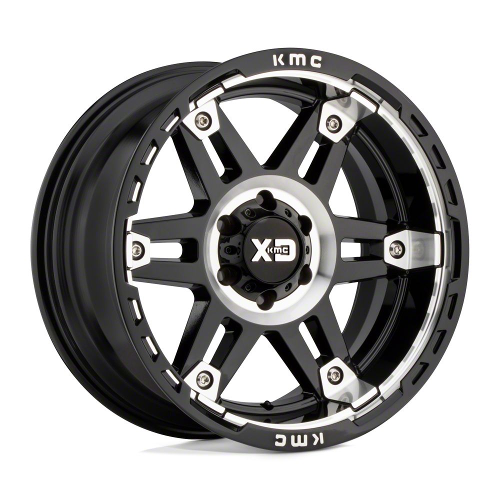 XD Bronco Spy II Gloss Black Machined 6-Lug Wheel; 20x9; 0mm Offset ...
