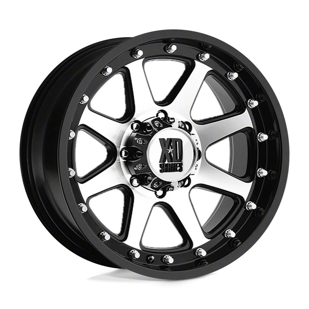XD Jeep Gladiator Addict Matte Black Machined Wheel; 20x9; 18mm Offset ...