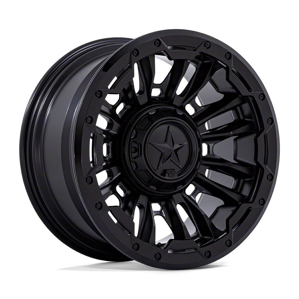 XD Jeep Gladiator Bomber Matte Black Wheel; 20x9; 20mm Offset ...