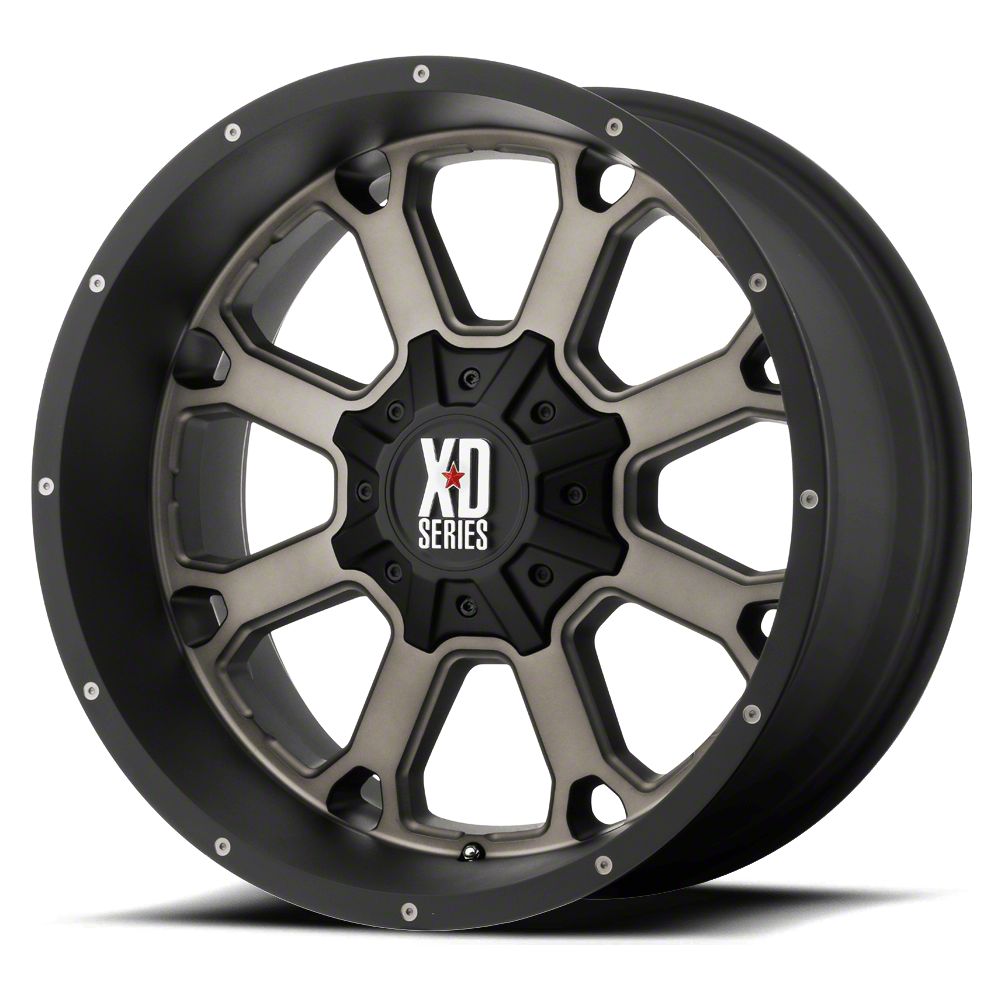 XD Jeep Gladiator Buck 25 Matte Black with Dark Tint Wheel; 20x10 ...