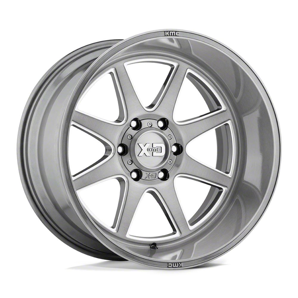 XD Jeep Gladiator Pike Titanium Brushed Milled Wheel; 20x10; -18mm ...