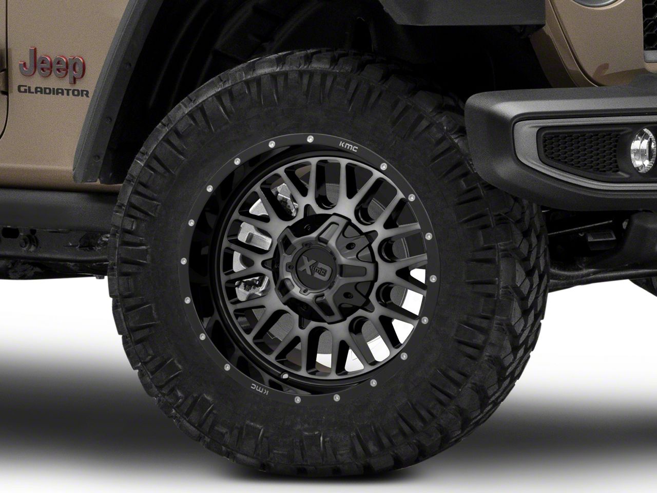XD Jeep Gladiator Snare Gloss Black with Gray Tint Wheel; 20x10; -18mm ...