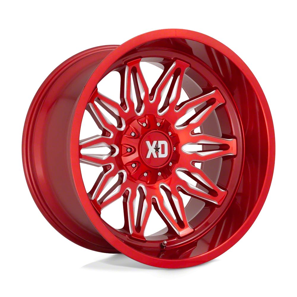 XD Jeep Grand Cherokee Gunner Candy Red Milled Wheel; 22x12; -44mm ...