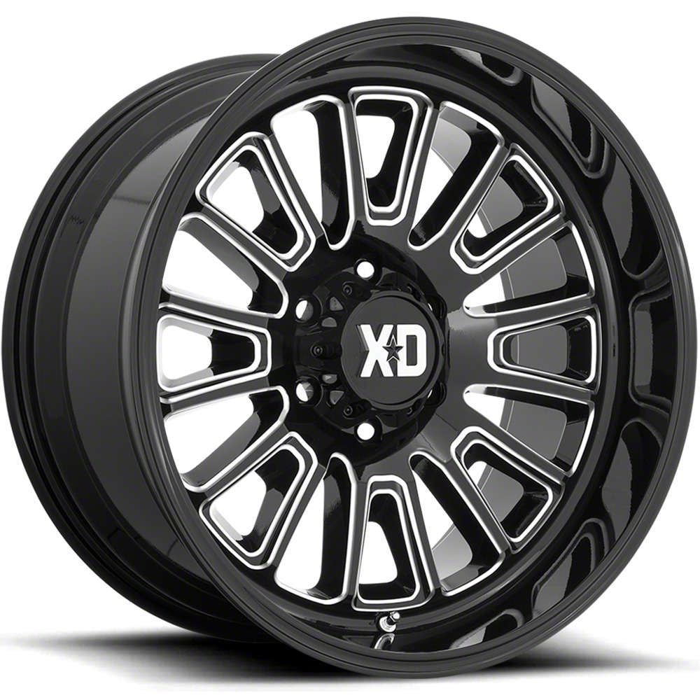 XD Jeep Grand Cherokee Rover Gloss Black Milled Wheel; 20x9; 0mm Offset ...