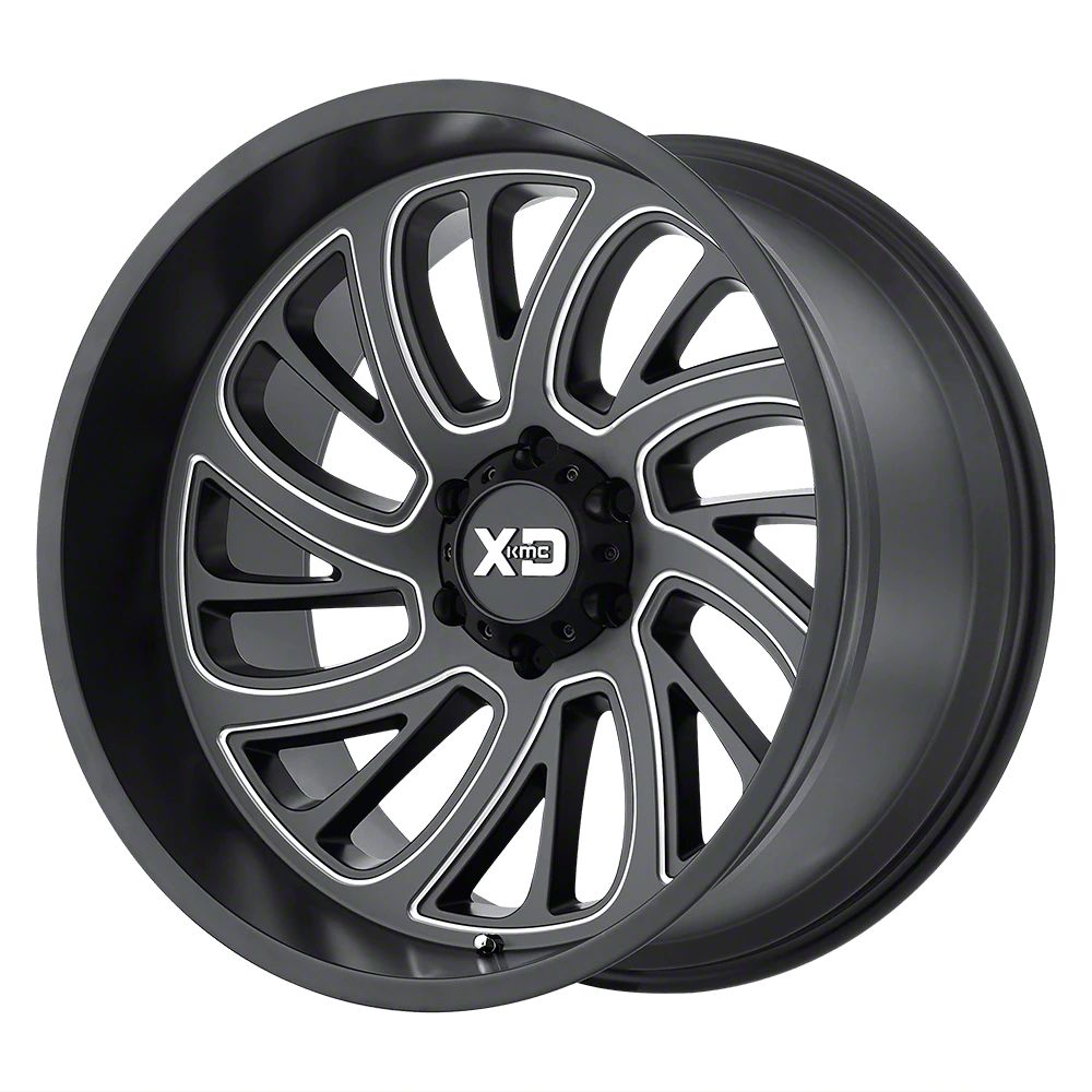 XD Jeep Grand Cherokee Surge Satin Black Milled Wheel; 20x12; -44mm ...