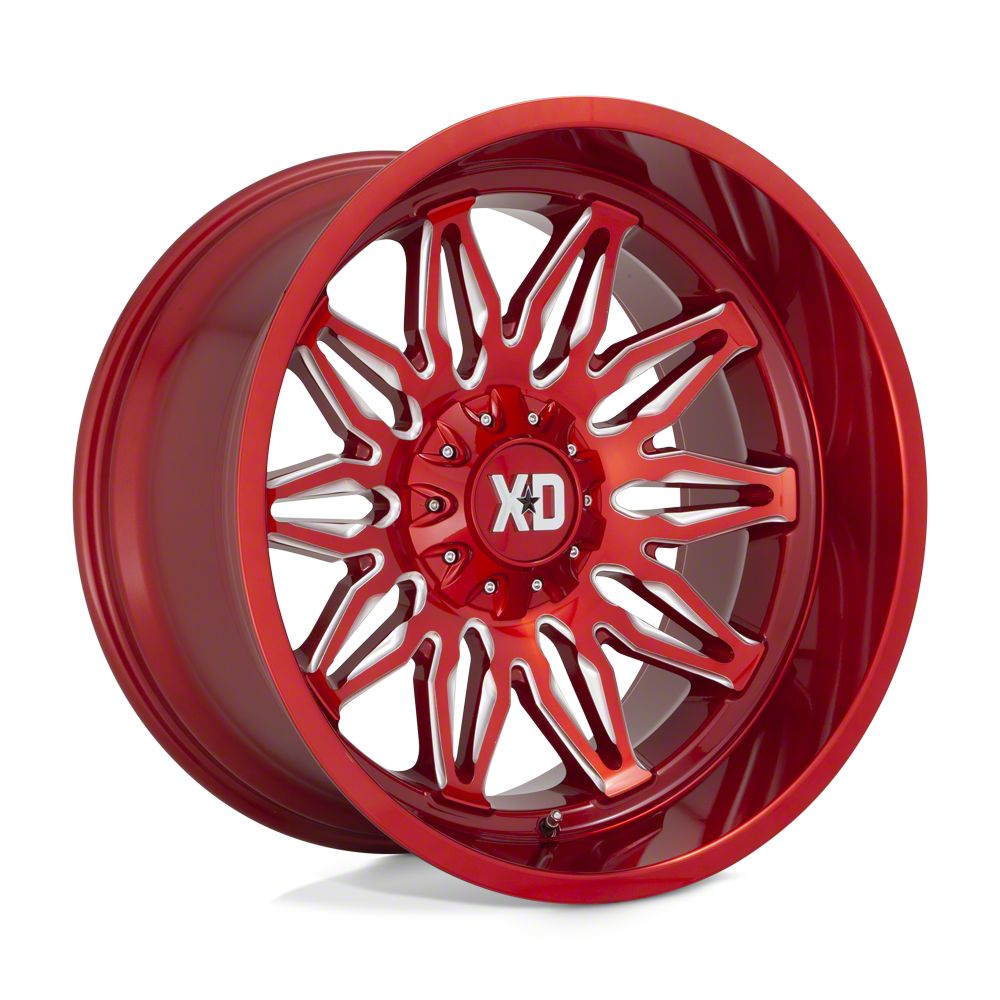 XD Jeep Grand Cherokee Gunner Candy Red Milled Wheel; 20x10; -18mm ...