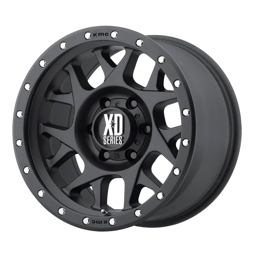 XD Jeep Wrangler Bully Satin Black with Reinforcing Ring Wheel; 18x9 ...