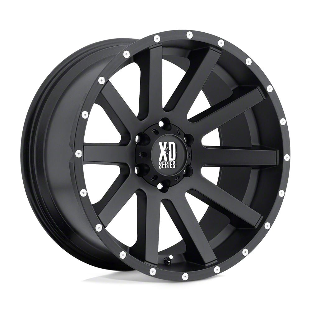 XD Jeep Wrangler Heist Satin Black Wheel; 17x9; 30mm Offset ...