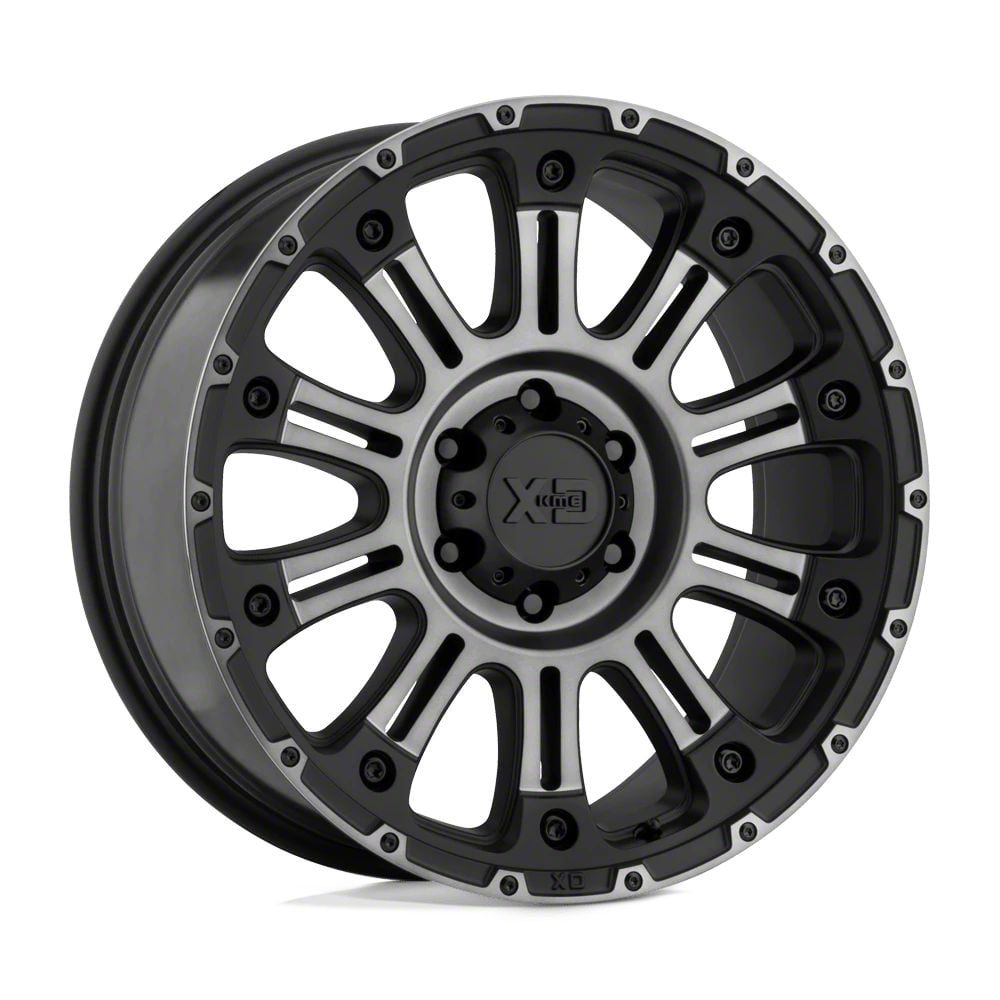 XD Jeep Wrangler Hoss II Satin Black Machined with Gray Tint Wheel ...
