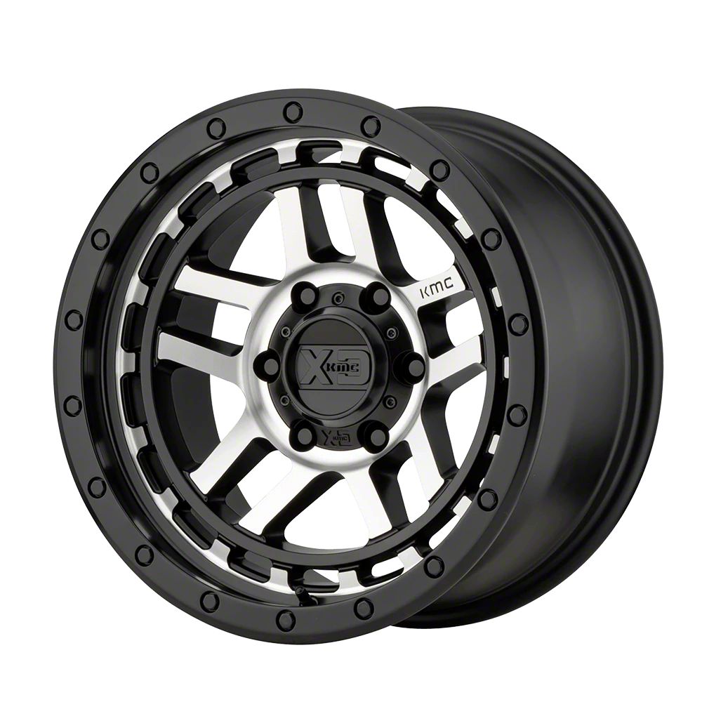XD Jeep Wrangler Recon Satin Black Machined Wheel; 17x8.5; 18mm Offset ...