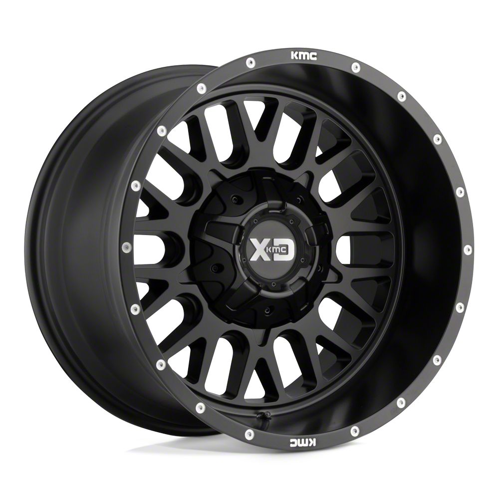 XD Jeep Wrangler Snare Satin Black Wheel; 20x9; 0mm Offset ...