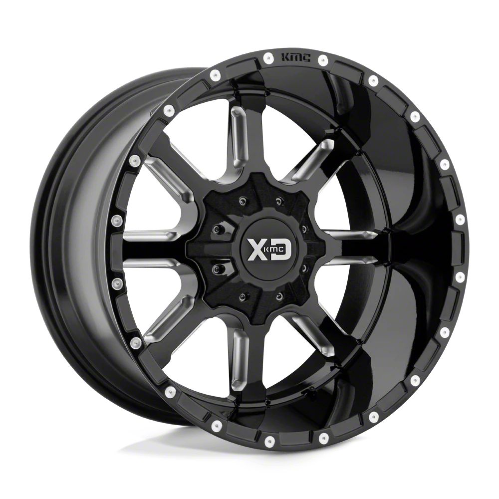 XD Jeep Wrangler Mammoth Gloss Black Milled Wheel; 20x12 XD83821286344N ...