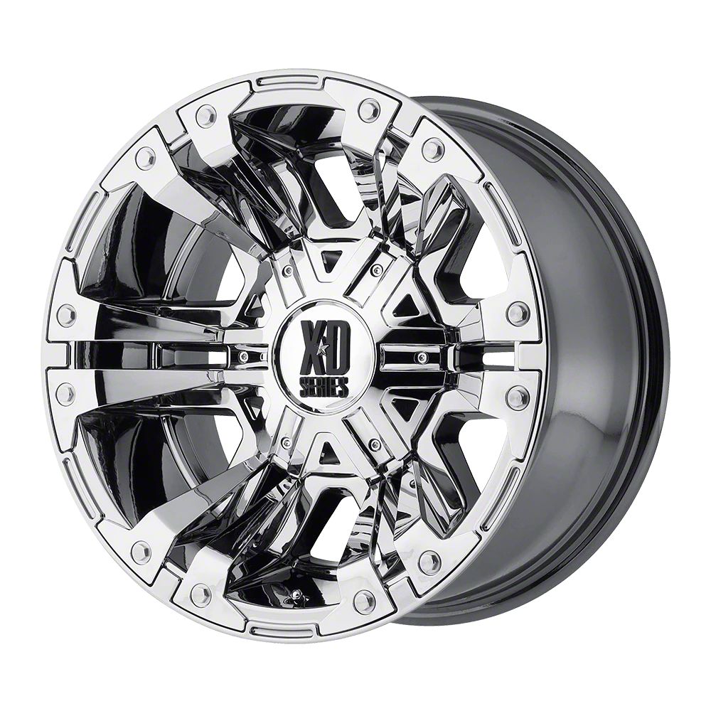 XD Jeep Wrangler Monster II PVD Chrome Wheel; 18x10; -24mm Offset ...