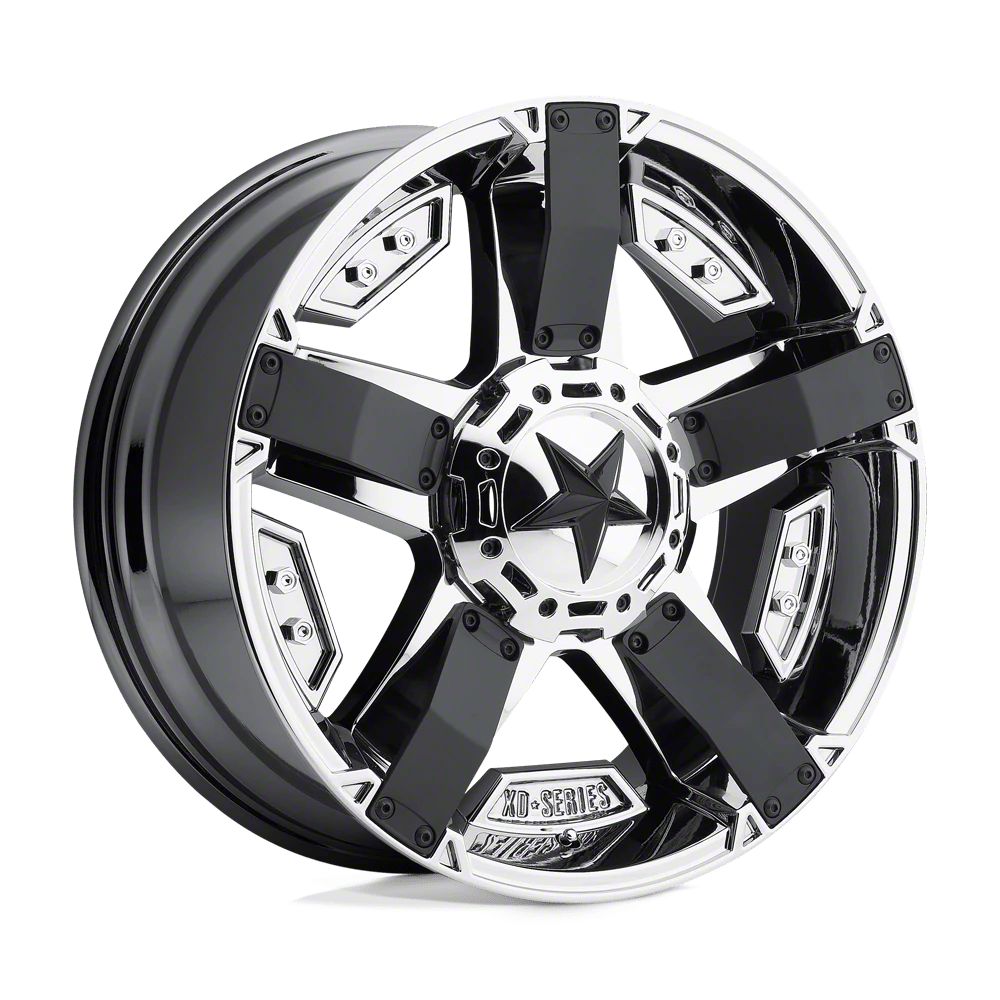 XD Jeep Wrangler Rockstar II PVD Chrome with Matte Black Accents Wheel ...