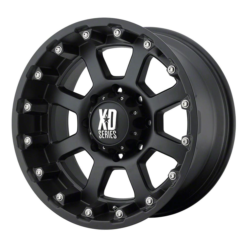XD Jeep Wrangler Strike Matte Black Wheel; 17x9; -24mm Offset ...