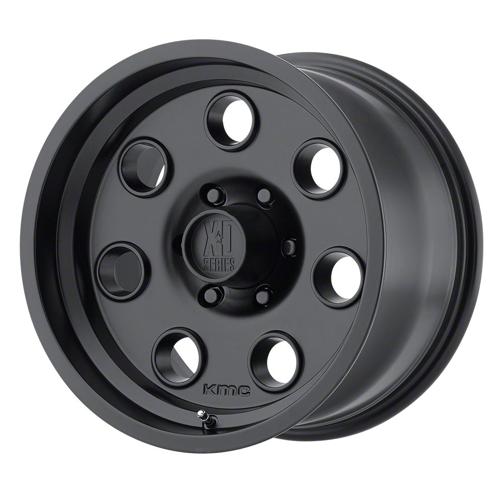 XD Jeep Wrangler Pulley Satin Black Wheel; 17x9; -12mm Offset ...