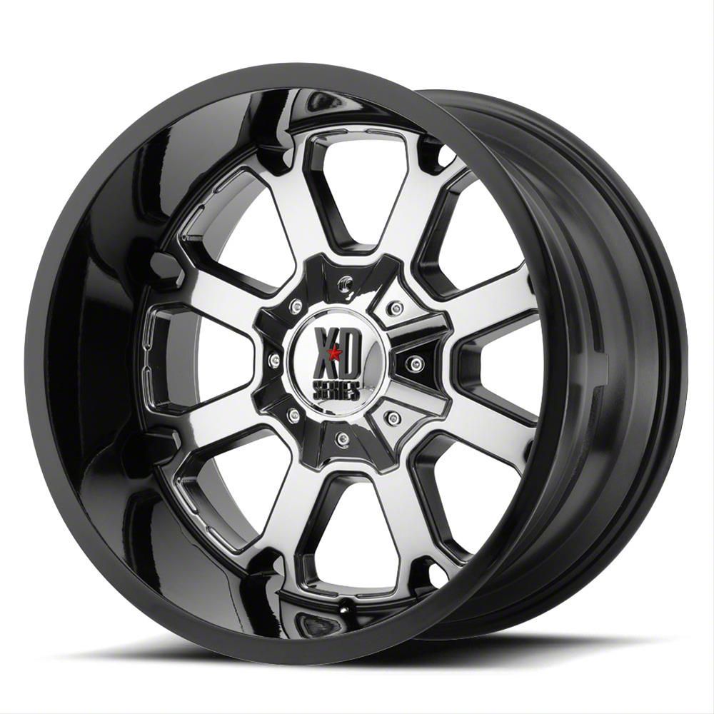 XD Titan Buck 25 PVD with Gloss Black Lip 6-Lug Wheel; 22x10; -18mm ...