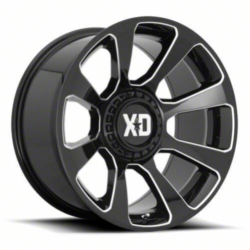 XD Titan Reactor Gloss Black Milled 6-Lug Wheel; 20x9; 18mm Offset ...