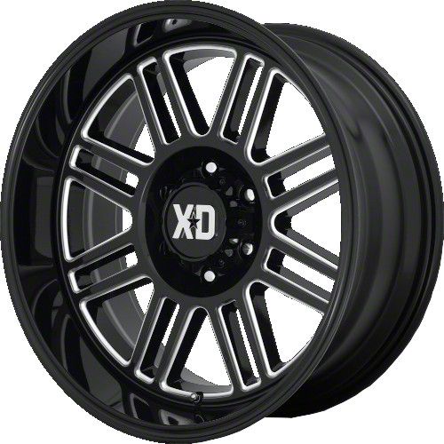 XD Titan XD Cage Gloss Black Milled 6-Lug Wheel; 20x9; 18mm Offset ...