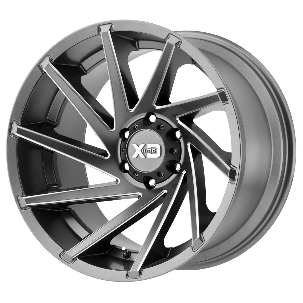 XD Titan XD Cyclone Satin Gray Milled 6-Lug Wheel; 18x9; 18mm Offset ...