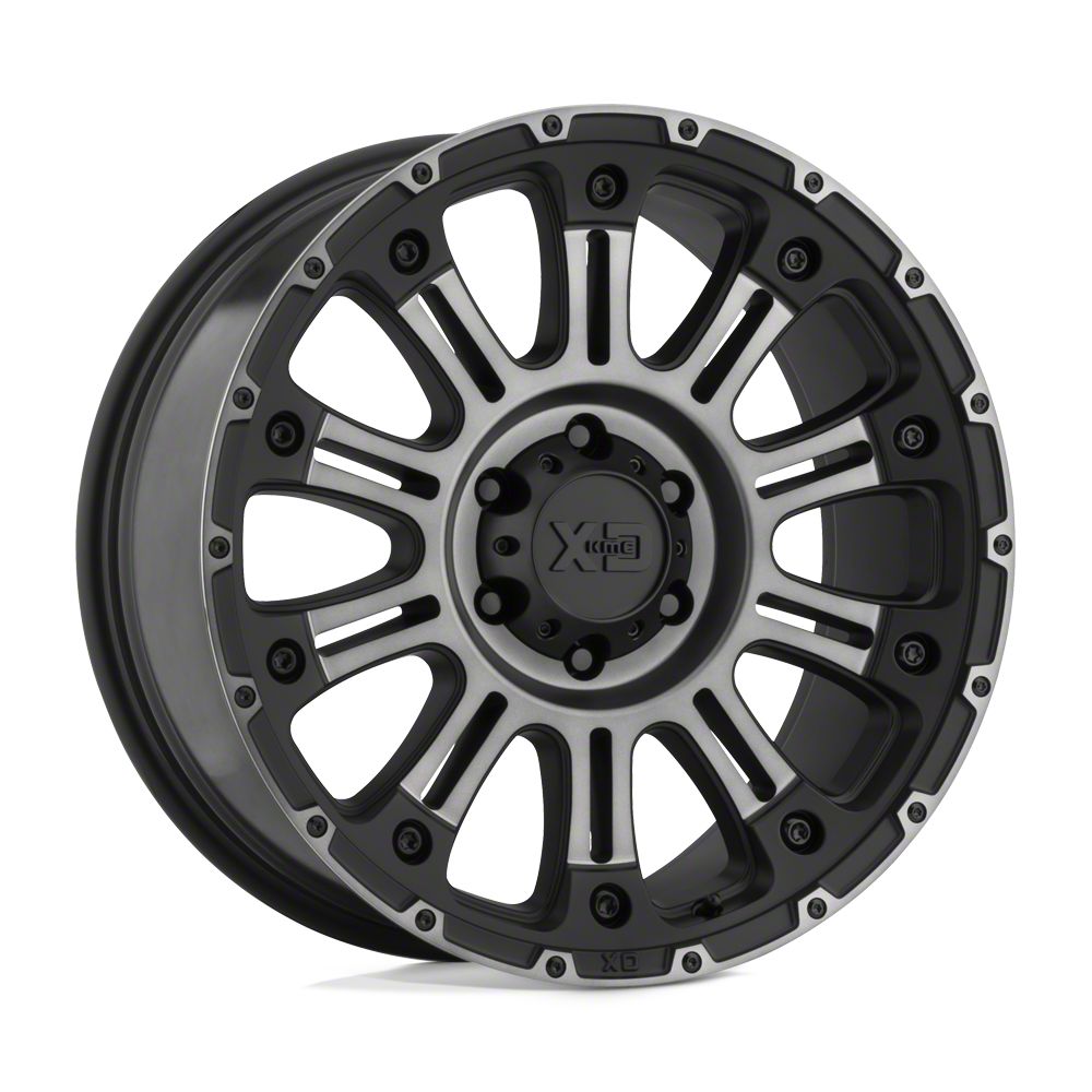 XD Titan XD Hoss II Satin Black Machined Gray Tint 6-Lug Wheel; 20x10 ...