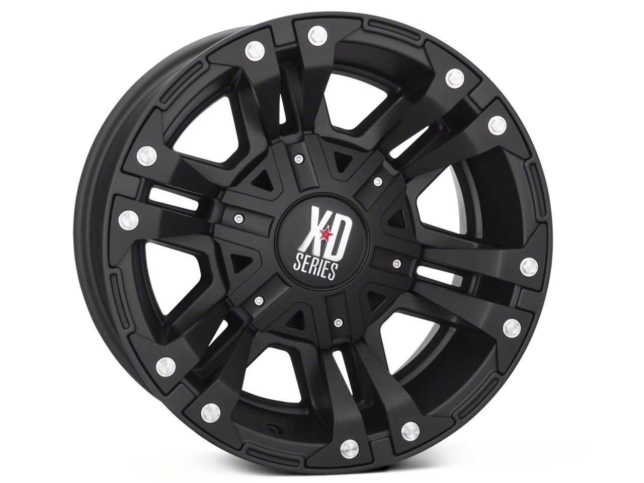 XD Titan XD Monster II Matte Black 6-Lug Wheel; 18x9; 18mm Offset ...
